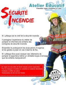 Sécurité incendie – Animations clin d'oeil