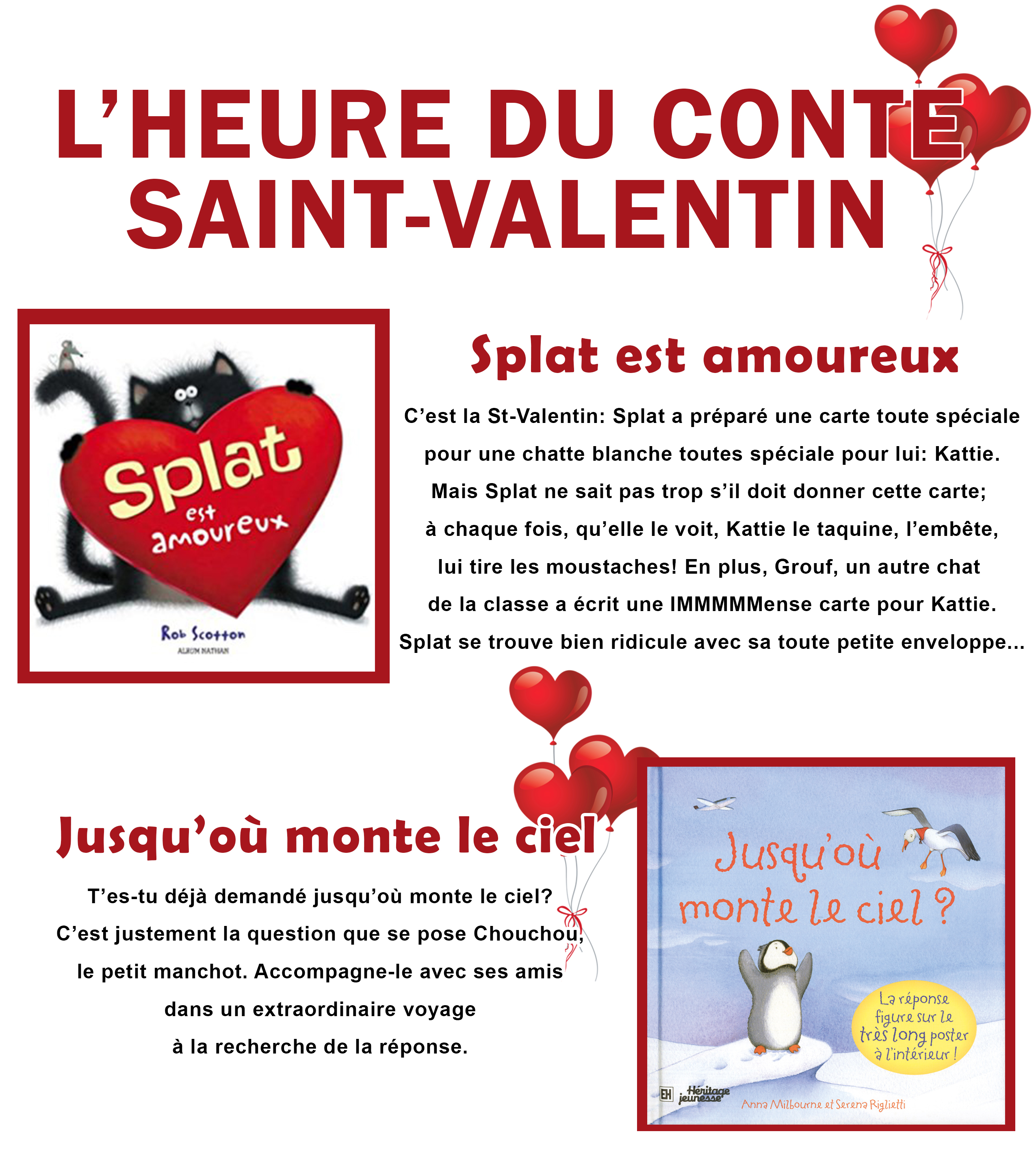 Contes de la St-Valentin – Animations clin d'oeil