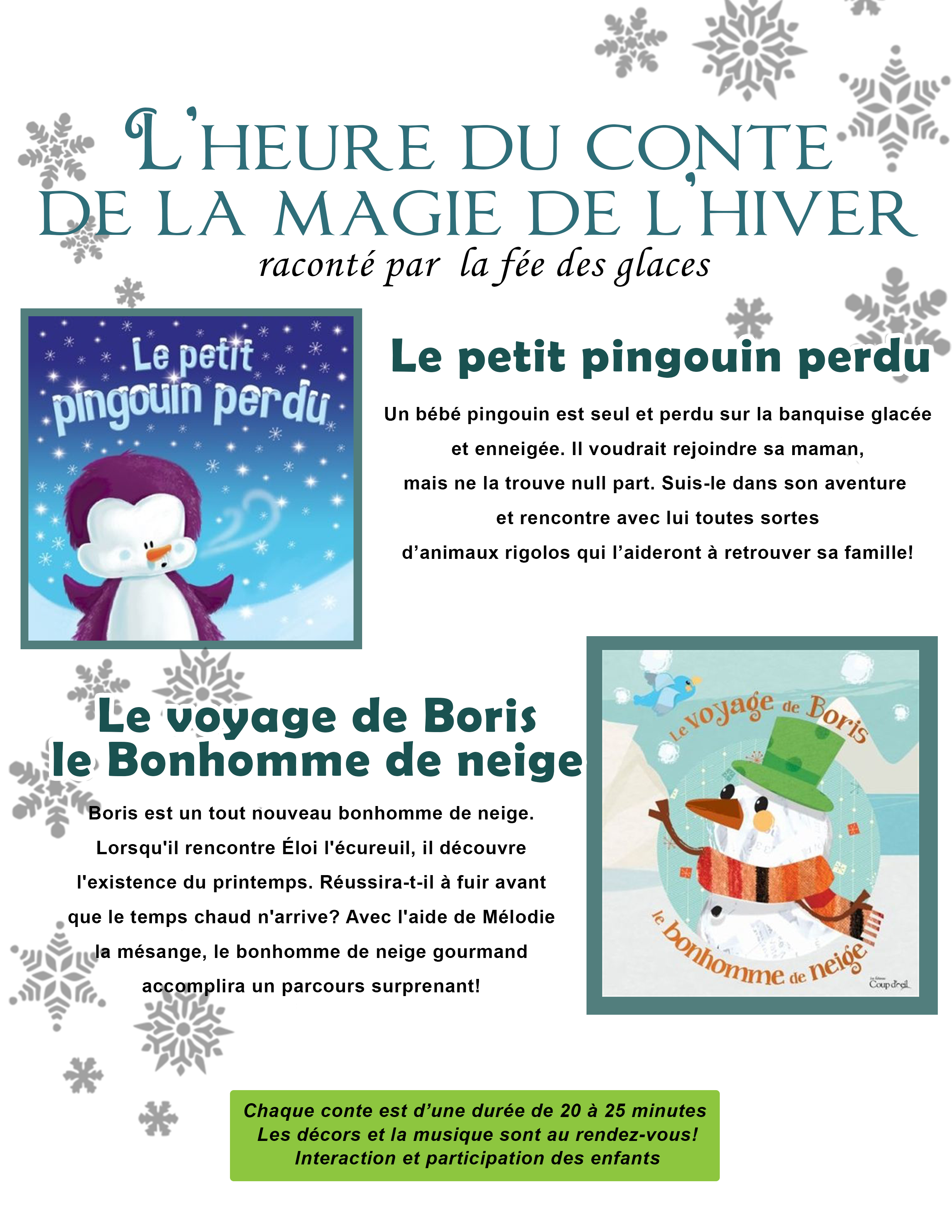 Contes de l’hiver – Animations clin d'oeil
