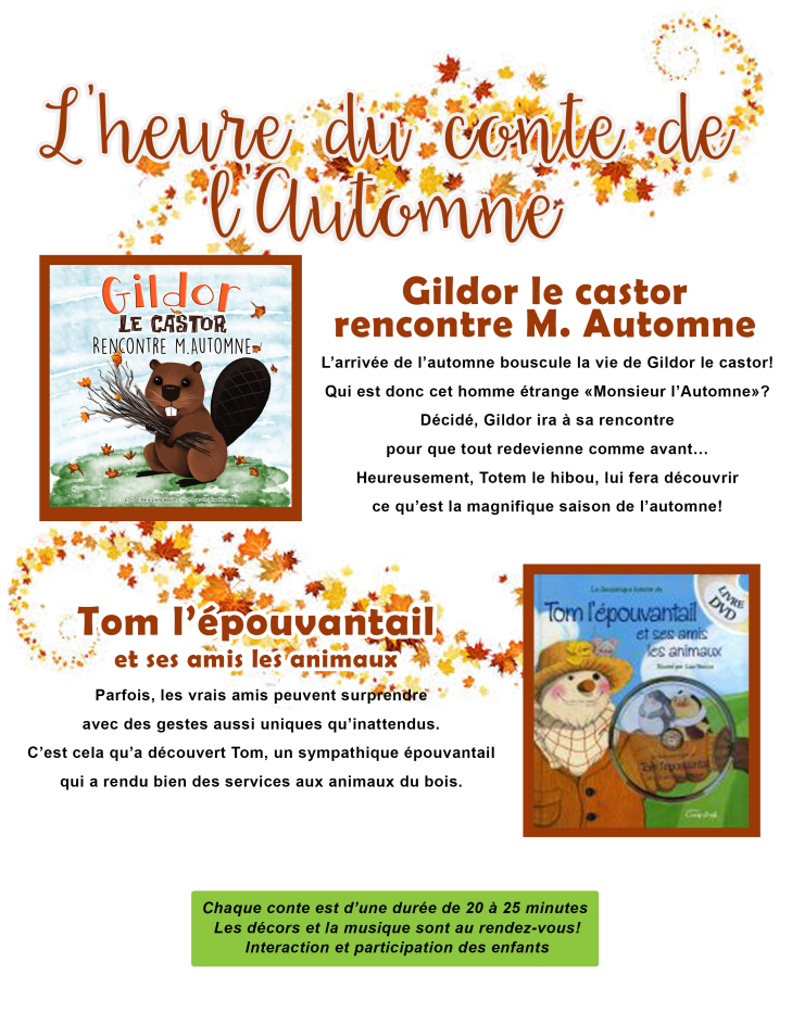 Contes de l’automne – Animations clin d'oeil