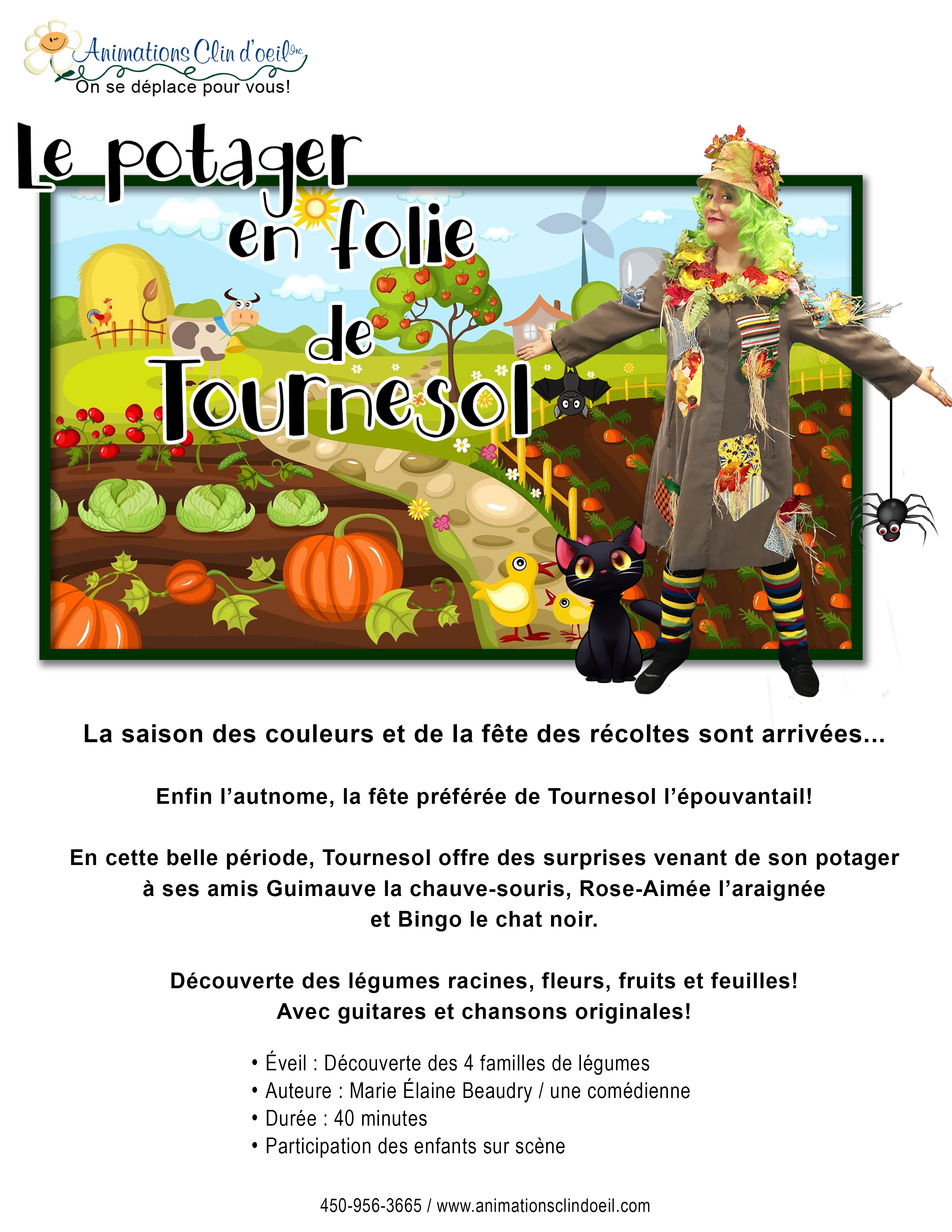 Automne : Le potager en folie – Animations clin d'oeil